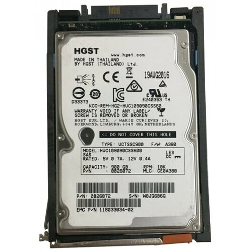 Жесткий диск EMC 0B26072 900Gb SAS 2,5" HDD