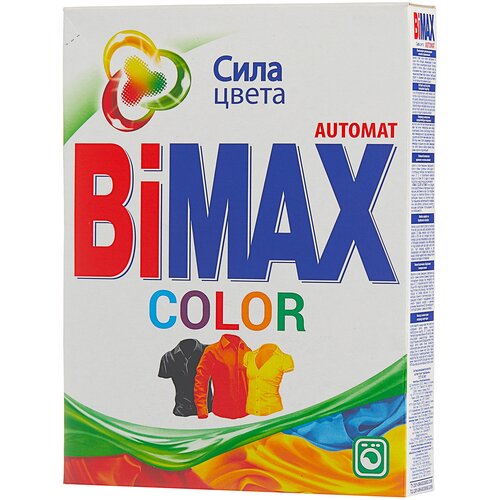 Стиральный порошок Bimax Color Automat IQ smart, автомат, 0.4 кг, 0.89 л, природа и свежесть, без отдушки, для хлопковых тканей, для замачивания, 6 шт.