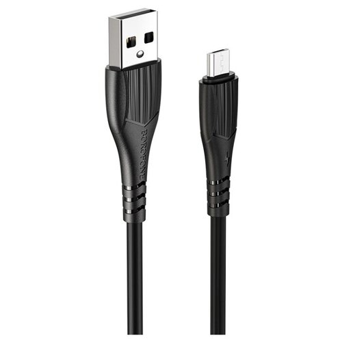 Кабель Borofone USB - microUSB (BX37), 1 м, 1 шт., black