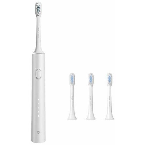 Электрическая ультразвуковая зубная щетка Xiaomi Mijia Sonic Electric Toothbrush T302 IPX8, серебристая