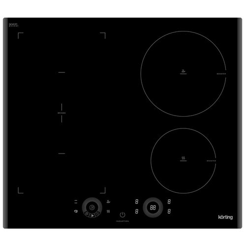 Индукционная варочная панель Korting HIB 64750 B Smart, цвет панели черный.., цвет рамки черный