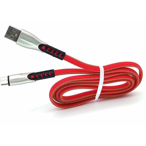 Кабель для зарядки телефона, смартфона Орбита OT-SMT20 Красный кабель USB 2.4A (TYPE C) 1м