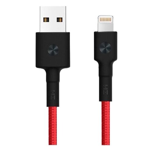 Кабель ZMI MFI USB - Lightning (AL803), 1 м, красный