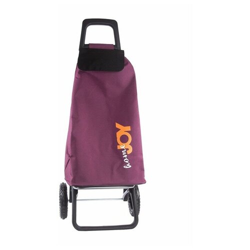 Сумка-тележка тележка для багажа Joy Home, 51 л, 38х92х38 см, черный, фиолетовый