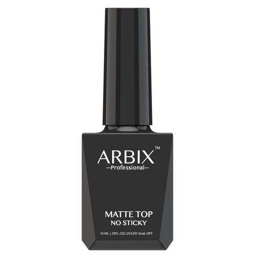 Arbix Верхнее покрытие Matte Top No Sticky, прозрачный, 10 мл