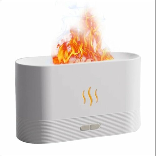 "Пламя и Огонь" - ультразвуковой арома увлажнитель воздуха, 180ml. белый