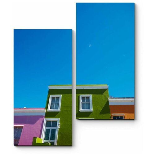 Модульная картина Яркие краски города50x63