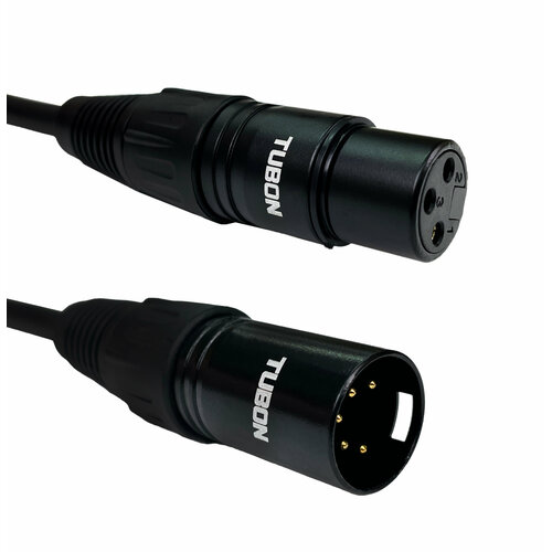 Кабель TUBON аудио межблочный 5 PIN XLR (M) Male - 3 PIN XLR (F) Female 3XF5XM002 0.5м