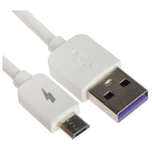 Exployd Кабель Exployd EX-K-1390, microUSB - USB, 2.4 А, 2 м, силиконовая оплетка, белый