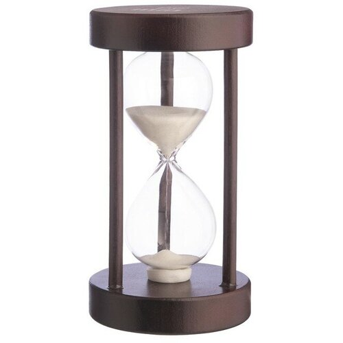 Песочные часы "Амплуа", на 10 минут, 15.5 х 8 см, белый