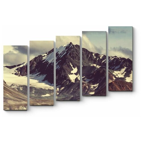Модульная картина Горный пейзаж Аляски 120x84
