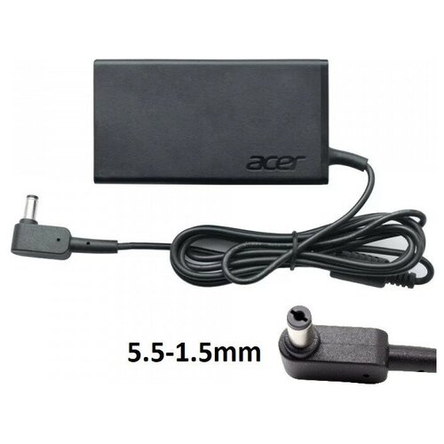 Зарядное устройство для ноутбука Acer TRAVELMATE P2 TMP2510-G2-MG-37GK, 19V - 3.42A, 65 Вт (Штекер: 5.5-1.5мм) Slim