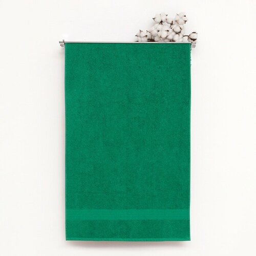 VS Текстиль Полотенце махровое с бордюром 70х140 см, GREEN PARASET, хлопок 100%, 440г/м