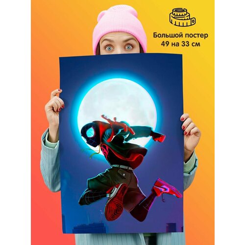 Постер плакат Человек-паук: Через вселенные