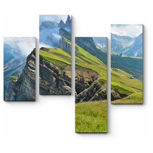 Модульная картина Итальянские Альпы104x98
