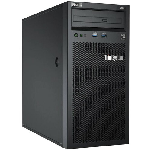 Сервер Lenovo ThinkSystem ST50 7Y49A03XEA 1 x Intel Xeon E-2224G 3.5 ГГц/16 ГБ DDR/2 ТБ/1 x 250 Вт/LAN 1 Гбит/c