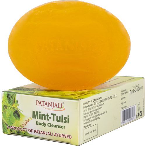 Мыло для тела Patanjali мята и тулси, 75гр