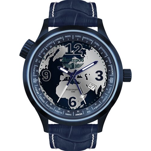 Наручные часы Нестеров H2467B82-45E, синий, серый