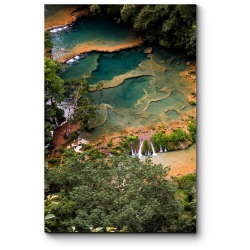 Модульная картина Кристально чистая река в Гватемале30x45