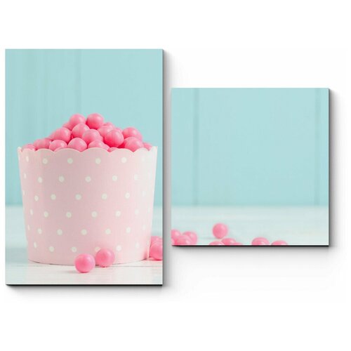 Модульная картина Розовые конфетки 150x113