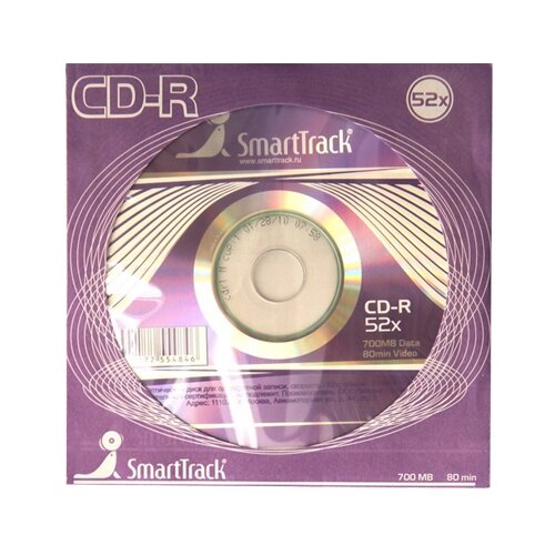 Диск CD-RSmartTrack700Mb 52x, 1 шт.