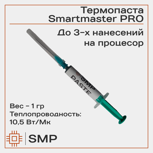 Термопаста 10.5Вт/мК SmartMaster PRO 1гр.