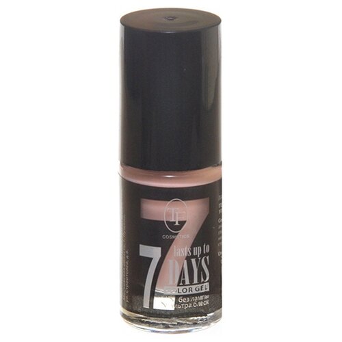 TF Cosmetics лак для ногтей 7 days Color Gel, 8 мл, №214 жемчужно-розовый