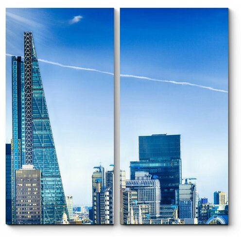 Модульная картина Небоскребы делового Лондона 60x60