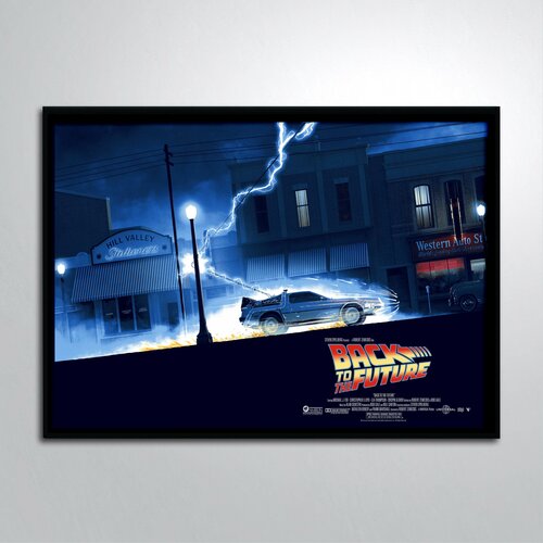 Постер в раме/ Роберт Земекис Назад в будущее Финал DeLorean Back to the Future