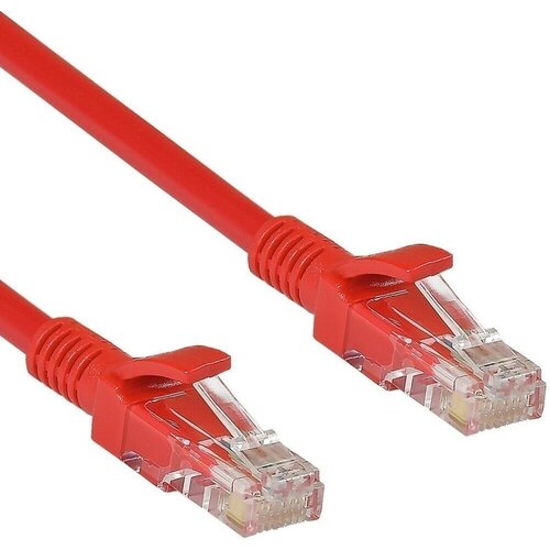 Патч-корд Exegate UTP-RJ45-RJ45-5e-0,5M-RD (EX258384RUS-20)