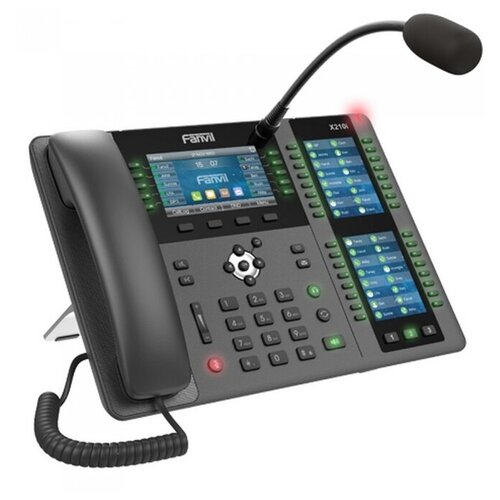 Fanvil X210i Телефон IP Fanvil IP телефон 20 линий, внешний микрофон, цветной экран 4.3" + два доп. "цветных экрана 3.5", HD, Opus, 10/100/1000 Мбит/с, USB, Bluetooth, PoE" X210i