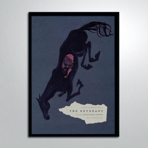 Постер в раме/Иньярриту Леонардо ДиКаприо Том Харди Выживший Арт Лошадь The Revenant