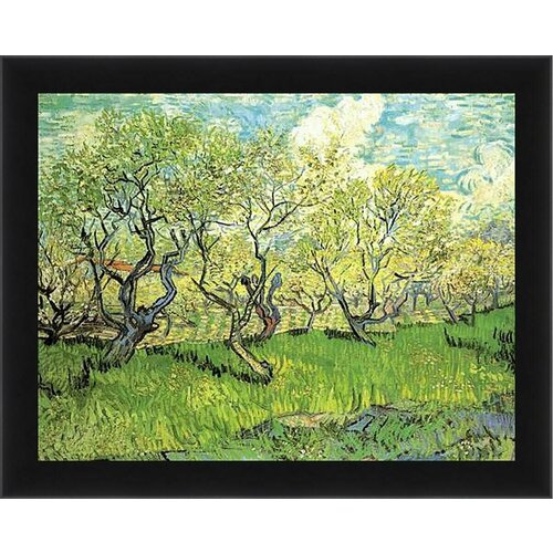 Плакат, постер на холсте Orchard in Blossom 2. Винсент Ван Гог. Размер 21 х 30 см