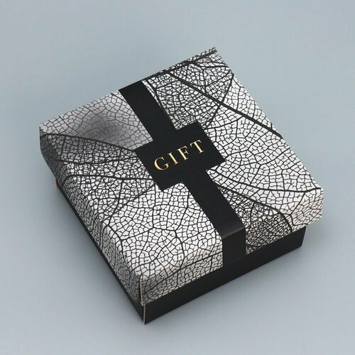 Коробка складная «Gift», 12 × 12 × 6.5 см (комплект из 15 шт)