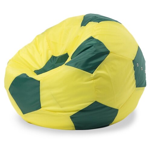 Пуффбери кресло-мешок Мяч XL желтый/зеленый оксфорд 350 л