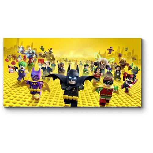 Модульная картина Лего - мир 60x30