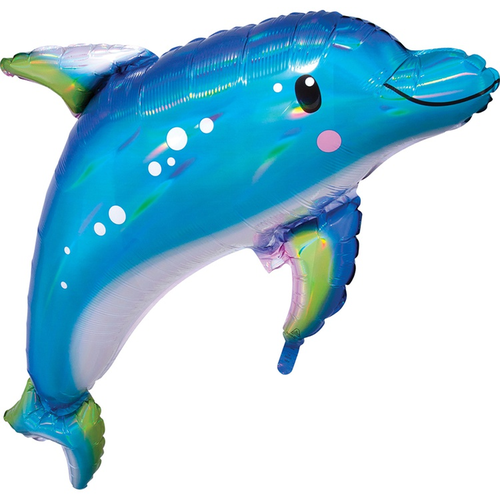 Воздушный шар Голубой Дельфин, 73 см