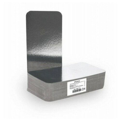 Крышка картонно-метализированная для алюминиевой формы 865мл (402-677) 212*108мм, 100 шт