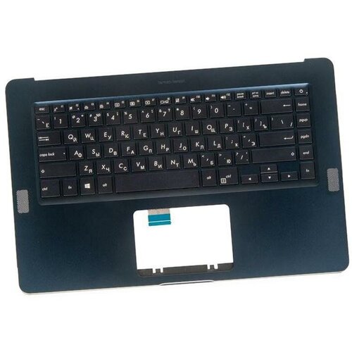 Клавиатура (keyboard) для ноутбука Asus UX550VE-1A с топкейсом, темно-синяя, с подсветко 90NB0ET1-R31RU0й
