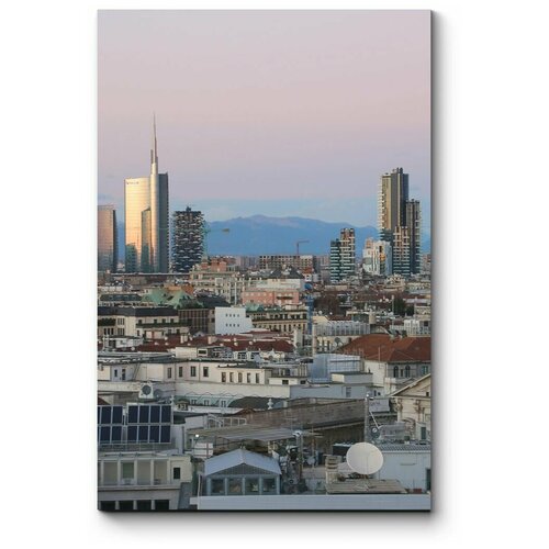 Модульная картина Панорама Милана с крыши Миланского собора 100x150