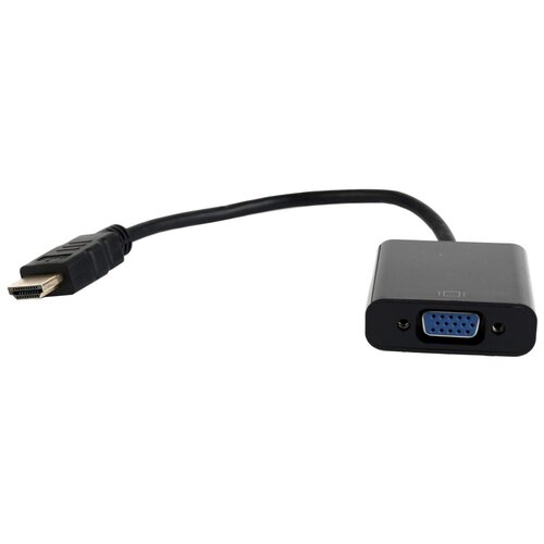 Переходник/адаптер Cablexpert HDMI - VGA (A-HDMI-VGA-04), 0.15 м, 1 шт., черный