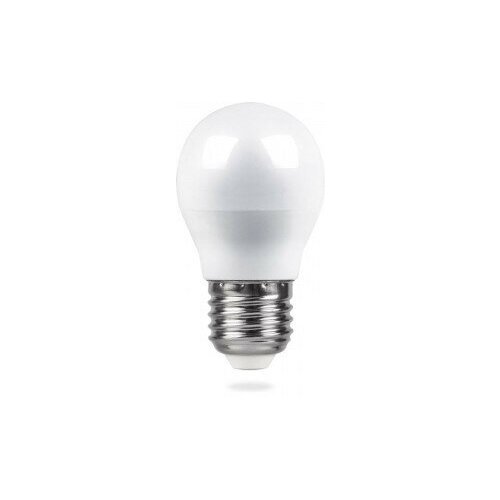 Светодиодная LED лампа Feron шар G45 E27 5W(420lm) 4000K 4K матовая 82x45, LB-38 25405 (упаковка 25 штук)