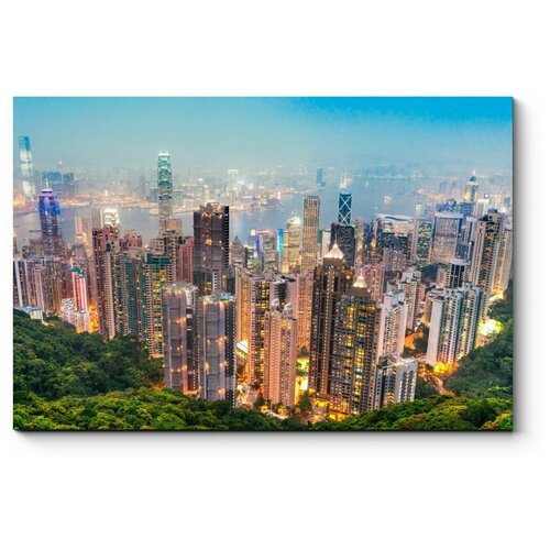 Модульная картина Панорама Гонконга 50x33