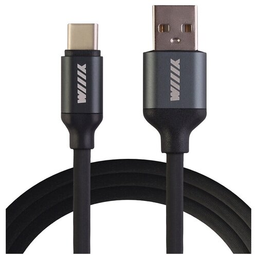 Кабель WIIIX USB - USB Type-C (CB120-UTC-10), 1.2 м, черный