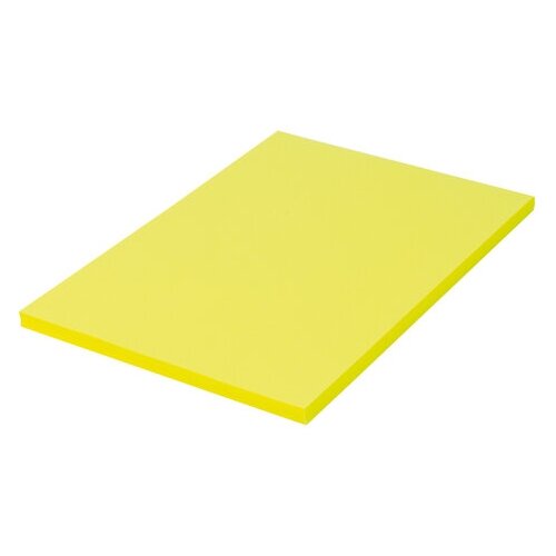 Бумага цветная для принтера офисная Brauberg, А4, 80 г/м2, 100 листов, медиум, желтая, для офисной техники, 112454, 3 пачки