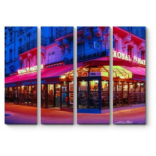 Модульная картина Традиционное французское кафе120x90
