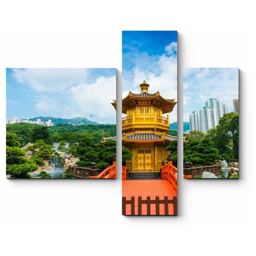 Модульная картина Великолепие Гонконга140x116