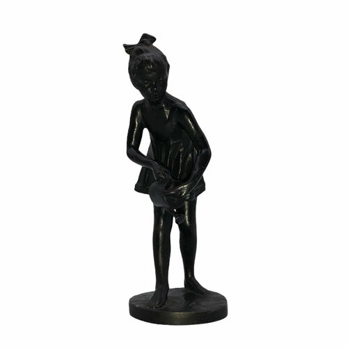 Чугунная статуэтка "Девочка с лейкой" 1964 г. Автор Панов Г. П. Касли, СССР (2)