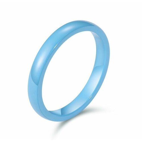 Кольцо, керамика, размер 19, голубой