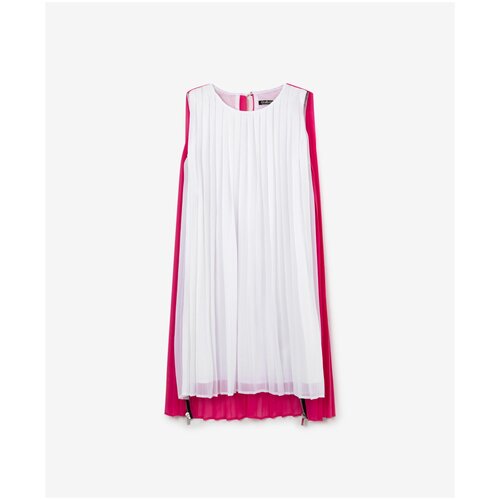 Платье Gulliver, размер 140, розовый, белый